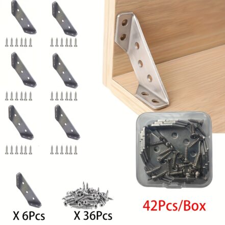 Heavy Duty Stainless Steel Corner Brackets 42pcs With Screws - Free ...