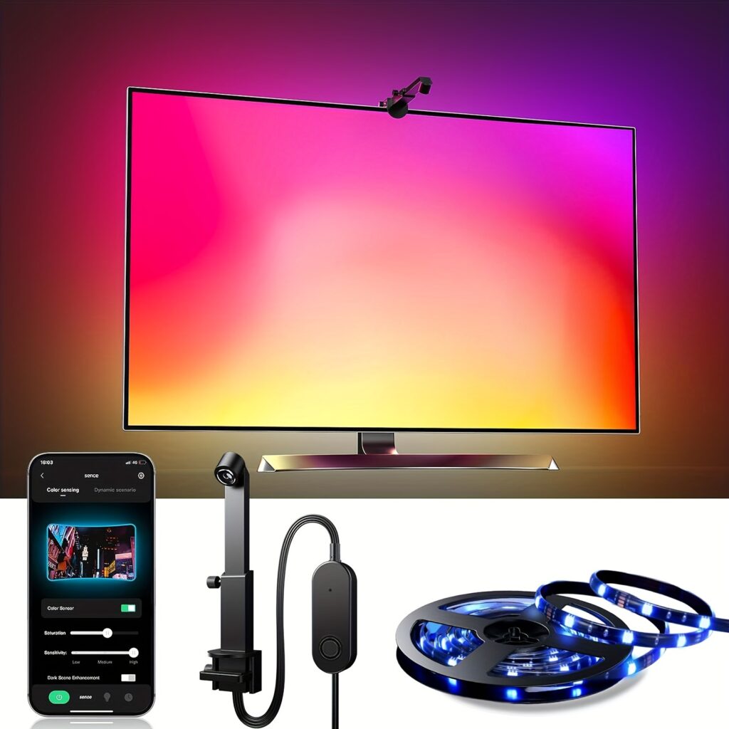 Led Tv Backlight Strip Rgb Ambient Lighting With App Music Sync - Free ...