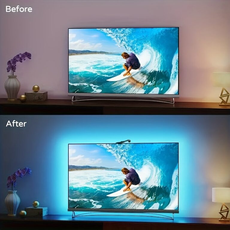 Led Tv Backlight Strip Rgb Ambient Lighting With App Music Sync - Free ...