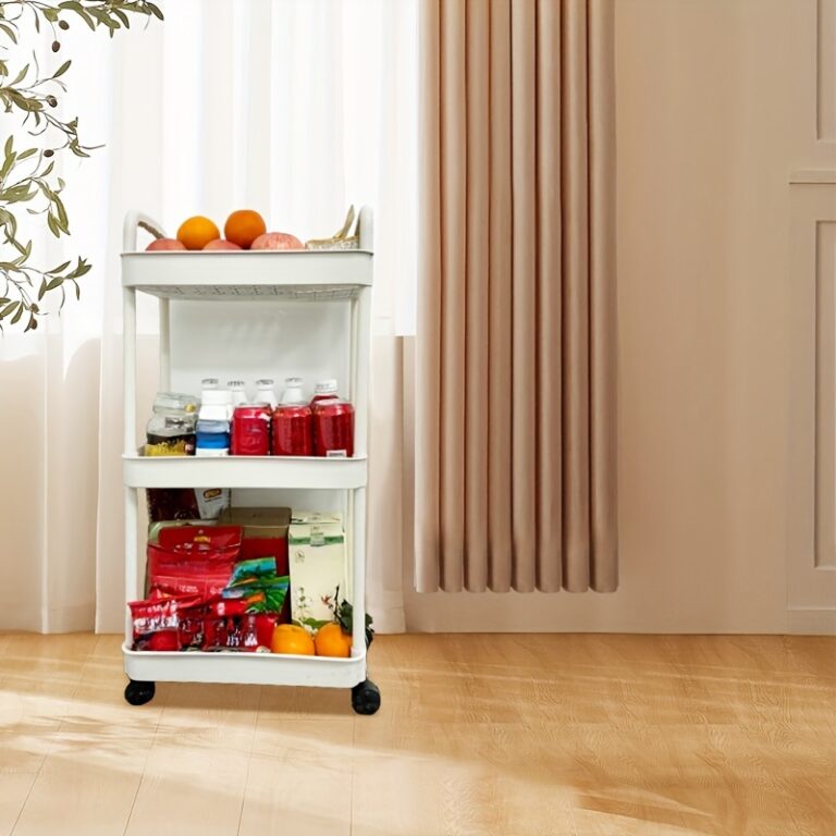 Multilayer Rolling Storage Trolley Rack With Wheels For Shops Hotels ...