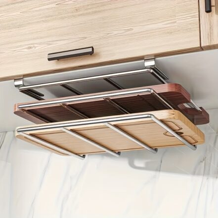 Doublelayer Stainless Steel Kitchen Rack Wallmount Cutting Board Holder ...
