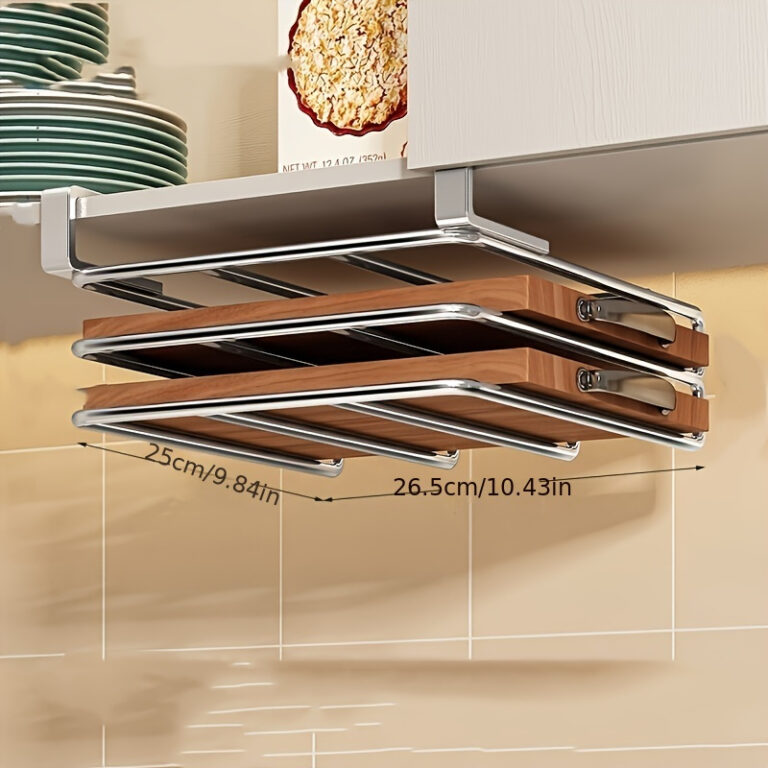 Doublelayer Stainless Steel Kitchen Rack Wallmount Cutting Board Holder ...