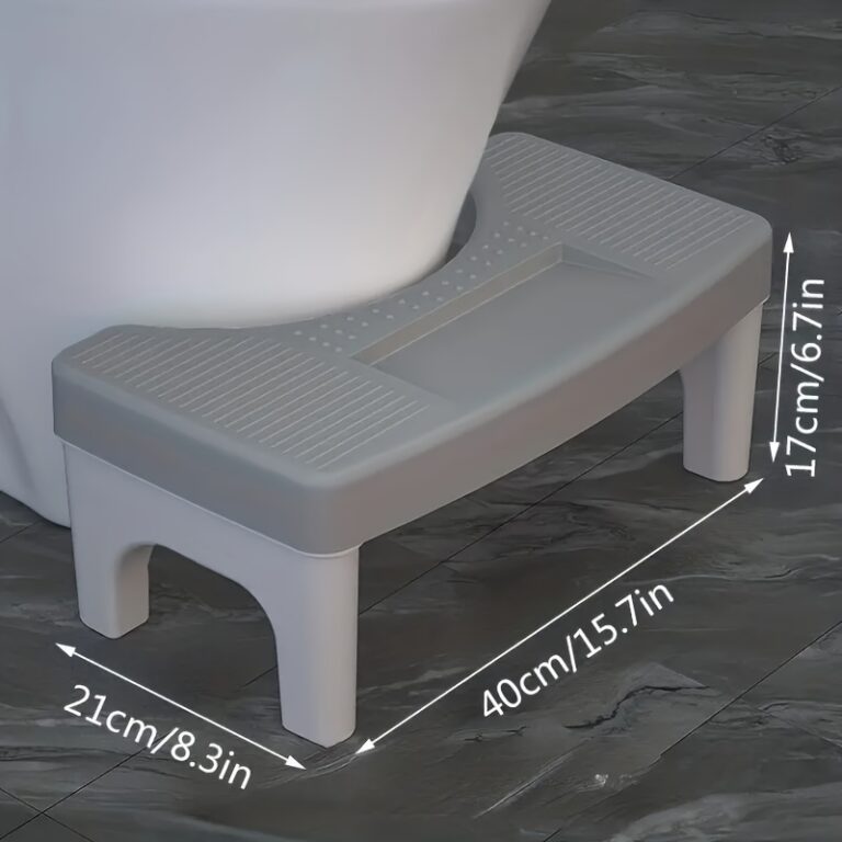 Ergonomic Nonslip Bathroom Squat Toilet Stool Portable Poop Step ...