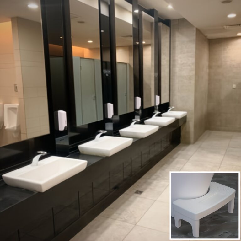 Ergonomic Nonslip Bathroom Squat Toilet Stool Portable Poop Step ...