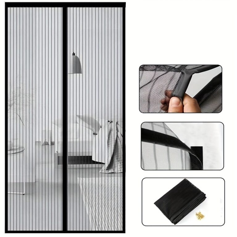 Heavy Duty Magnetic Mosquito Screen Door Automatic Close Antibug Mesh ...