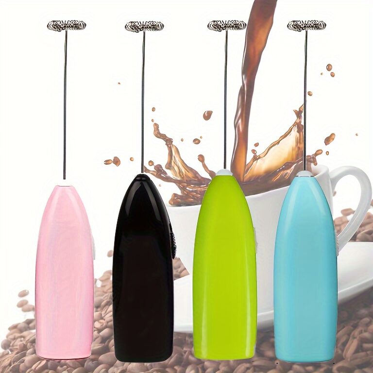 Portable Stainless Steel Milk Frother Egg Beater Batterypowered Whisk ...