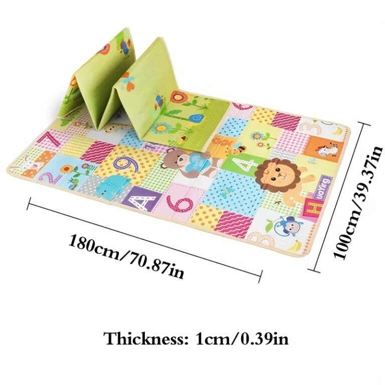 Reversible Waterproof Educational Play Mat Nonslip Foam Pad Perfect ...