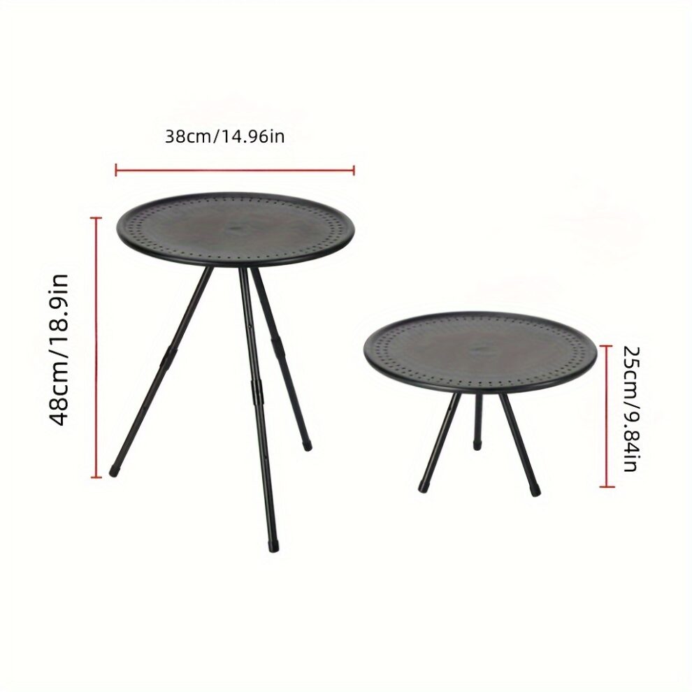 Ultralight Adjustable Camping Table Portable Retractable Legs ...