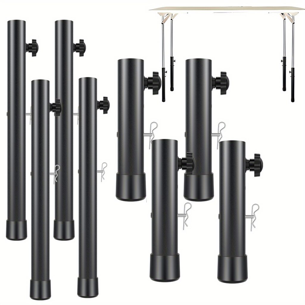 Adjustable Steel Folding Table Leg Risers Heavy Duty 24 Levels - Free ...