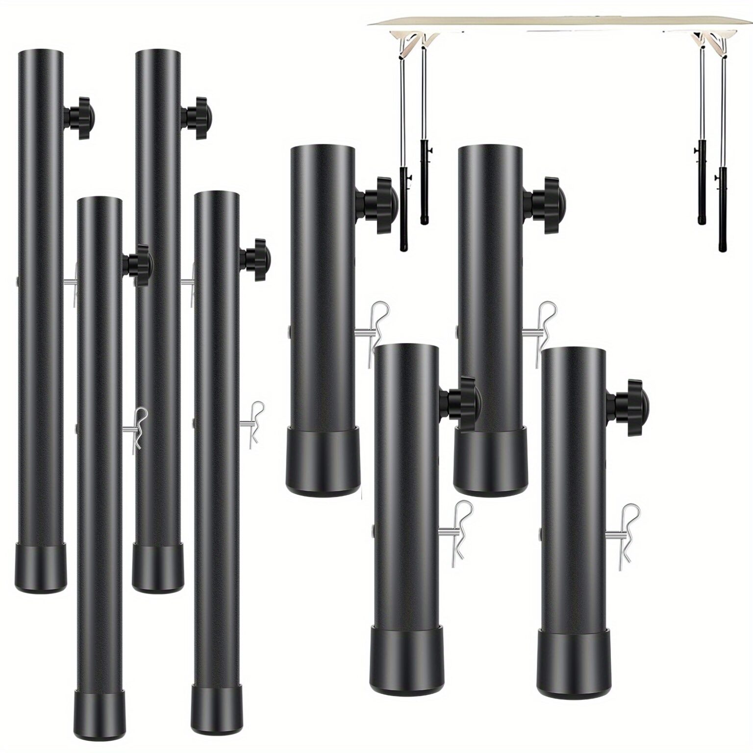 Adjustable Steel Folding Table Leg Risers Heavy Duty 24 Levels - Free ...