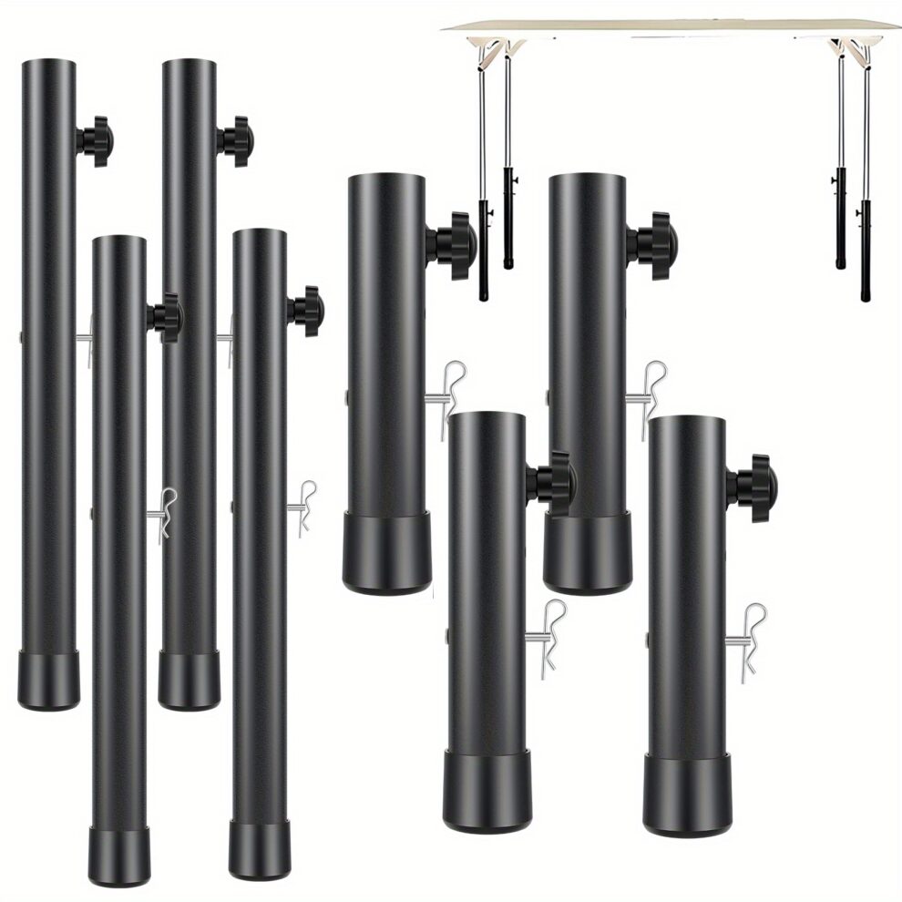 Adjustable Steel Folding Table Leg Risers Heavy Duty 24 Levels - Free ...