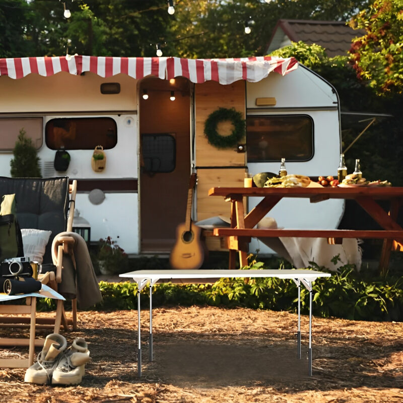 Adjustable Steel Folding Table Leg Risers Heavy Duty 24 Levels - Free ...