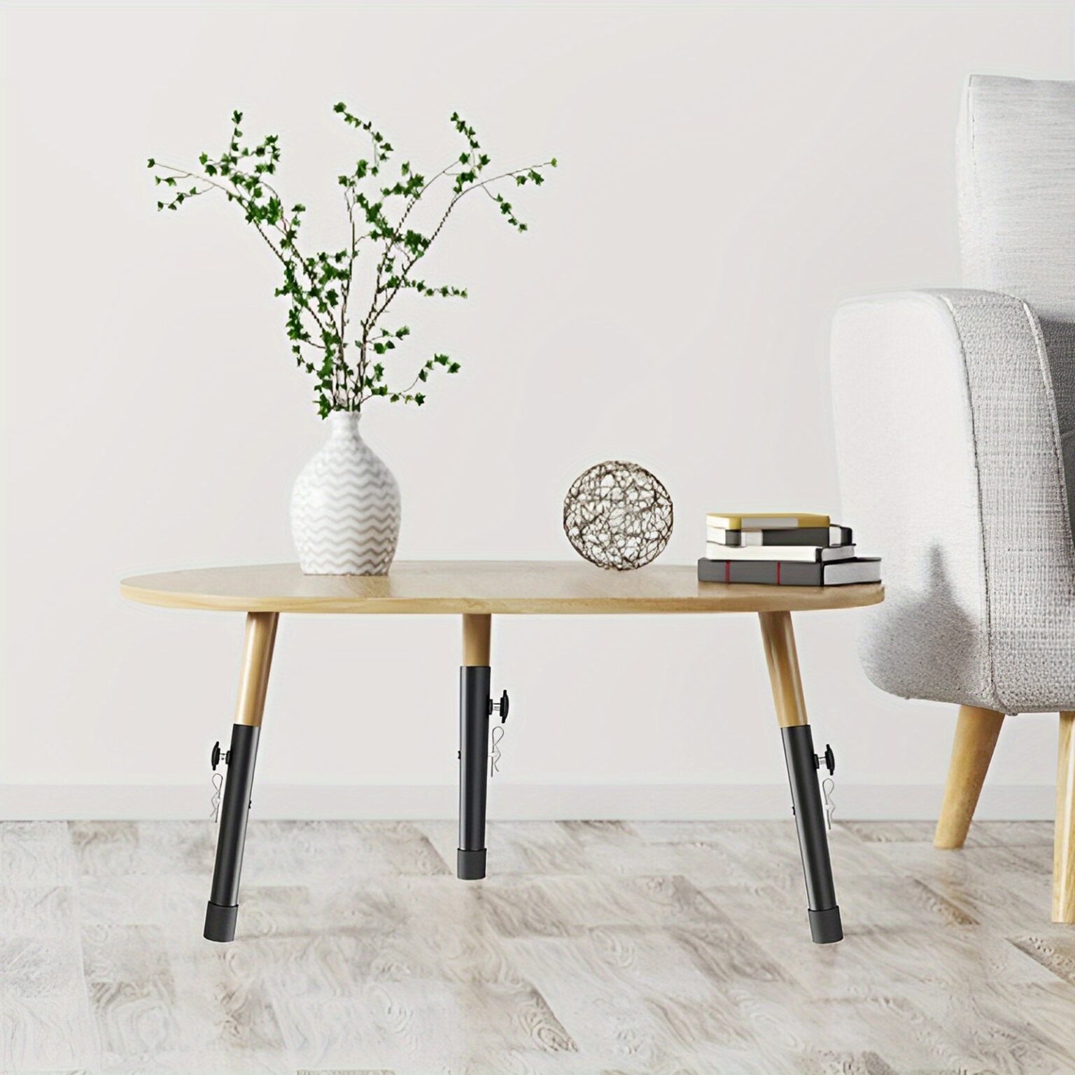 Adjustable Steel Folding Table Leg Risers Heavy Duty 24 Levels - Free ...