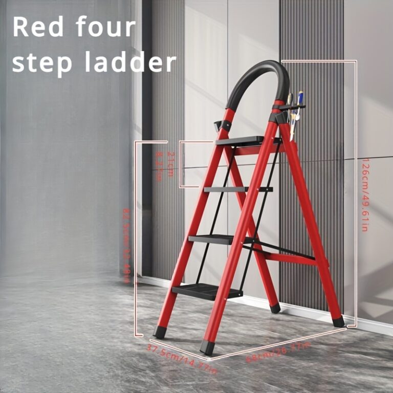 Multifunctional Folding Ladder Portable Sturdy Carbon Steel Step Ladder ...
