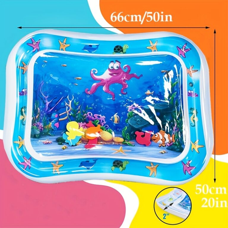 Inflatable Tummy Time Water Mat Babys Fun Activity Center - Free ...