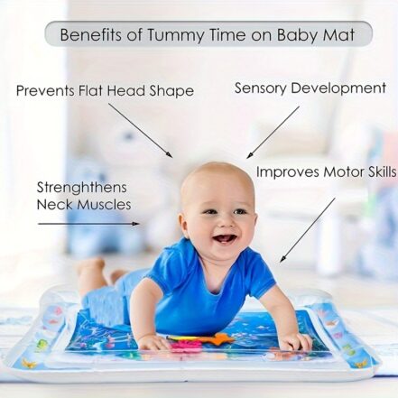 Inflatable Tummy Time Water Mat Babys Fun Activity Center - Free ...