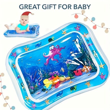 Inflatable Tummy Time Water Mat Babys Fun Activity Center - Free ...