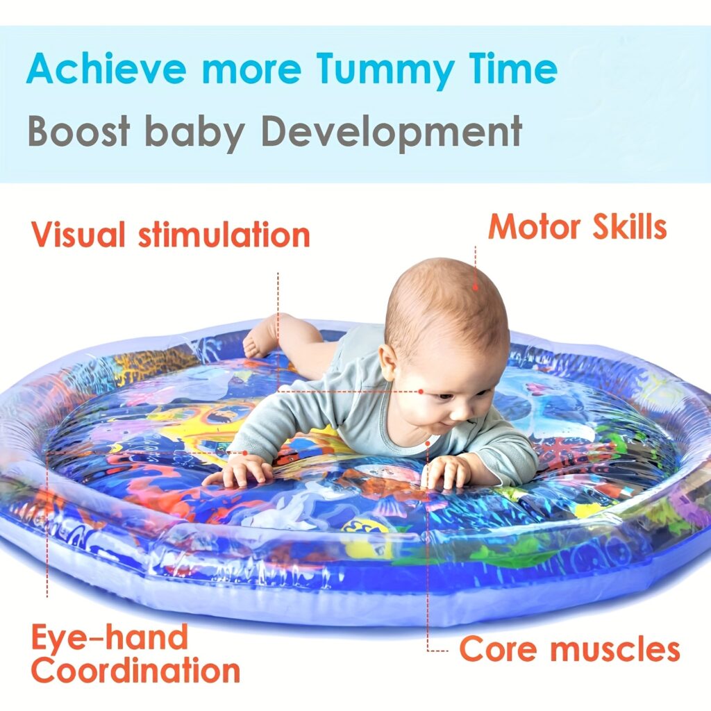 256 Baby Inflatable Water Play Mat Sensory Development Toy Gift For ...