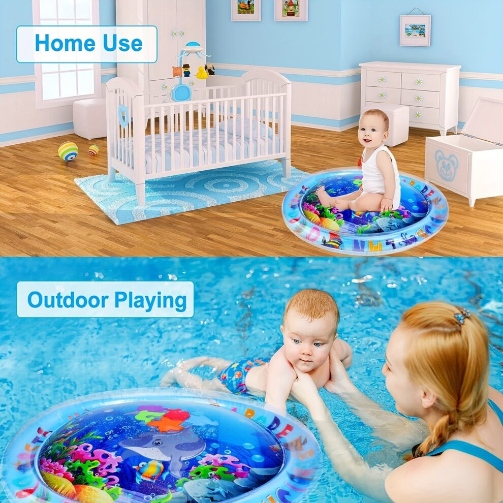 256 Baby Inflatable Water Play Mat Sensory Development Toy Gift For ...