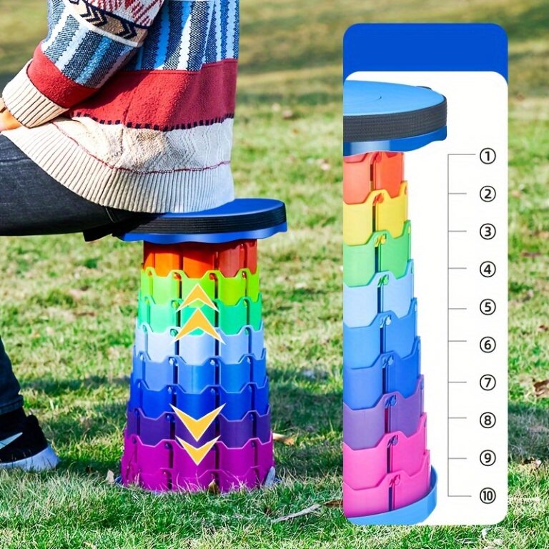 Ultralight Portable Folding Stool Adjustable Extendable For Camping ...