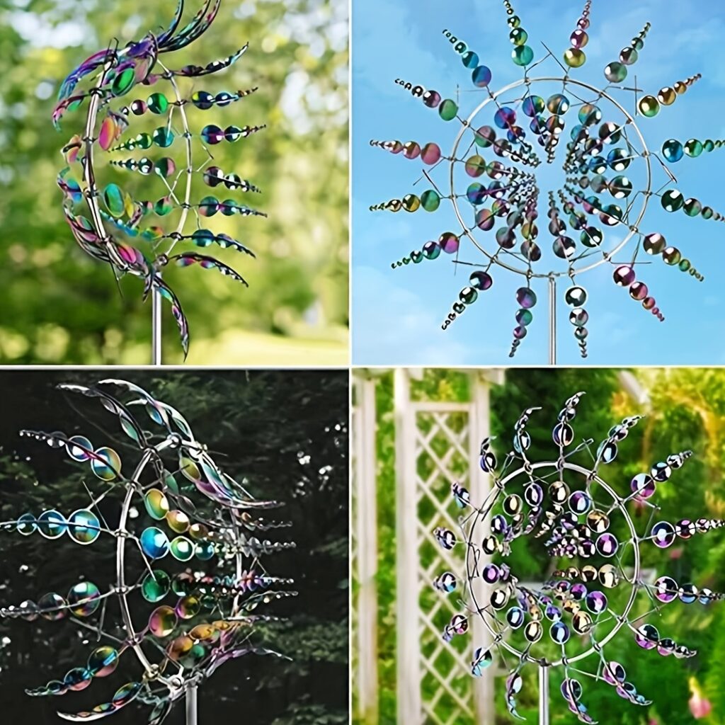 3d Magical Metal Windmill Kinetic Garden Wind Spinner Sculpture - Free ...