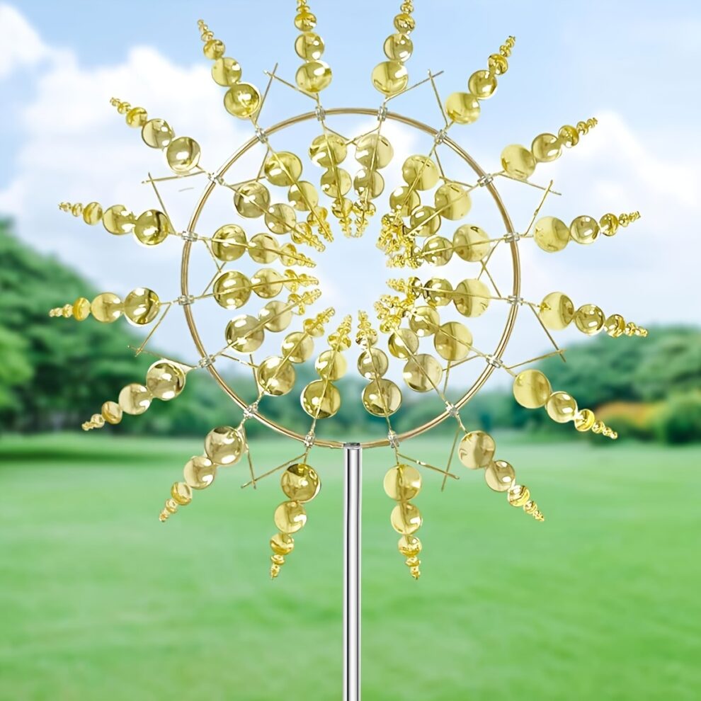 3d Magical Metal Windmill Kinetic Garden Wind Spinner Sculpture - Free ...