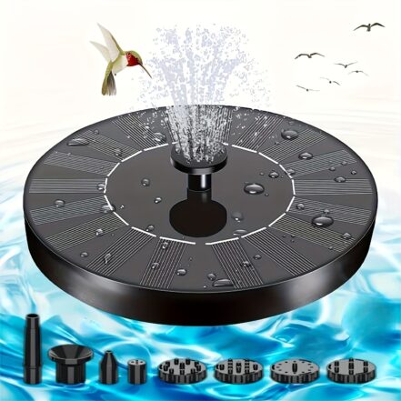 Solarpowered Floating Fountain Pump For Gardens Ponds Pools Bird Baths ...