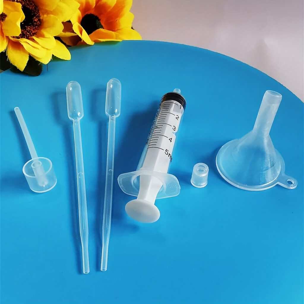 Essential Perfume Cosmetic Refill Tool Kit Funnel Pipette Syringe ...