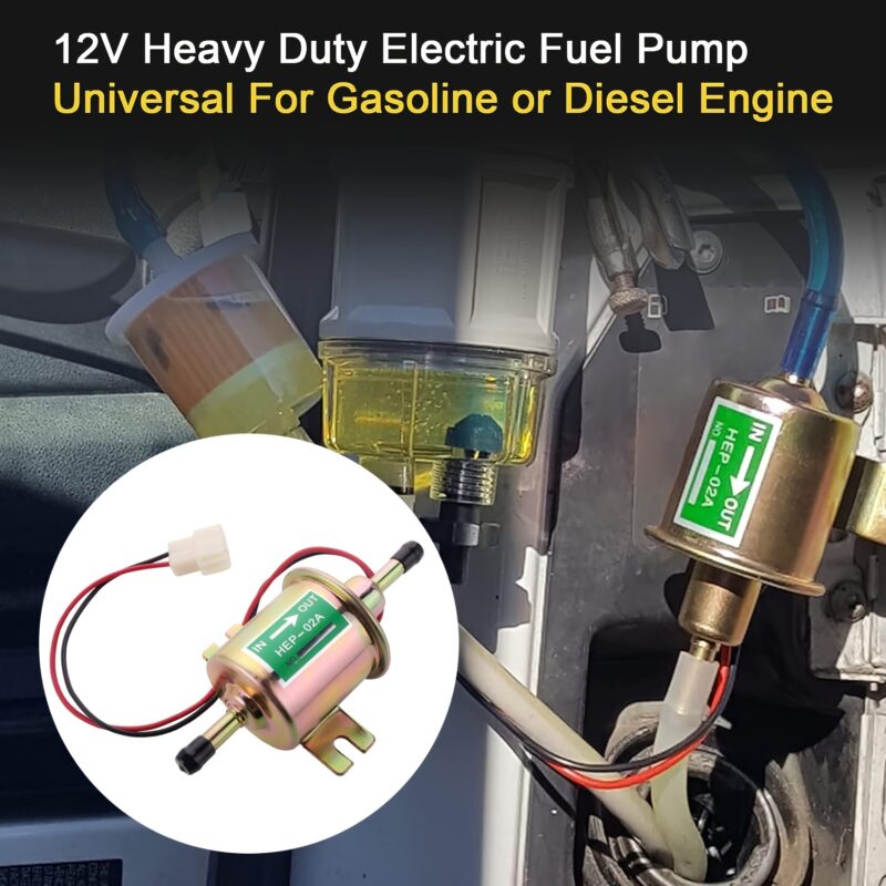 Universal 12v Electric Fuel Pump Efficient Durable Easy Install For ...