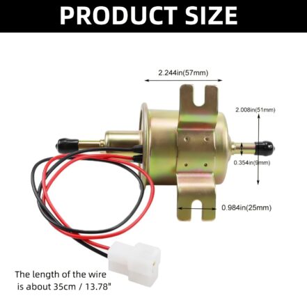 Universal 12v Electric Fuel Pump Efficient Durable Easy Install For ...