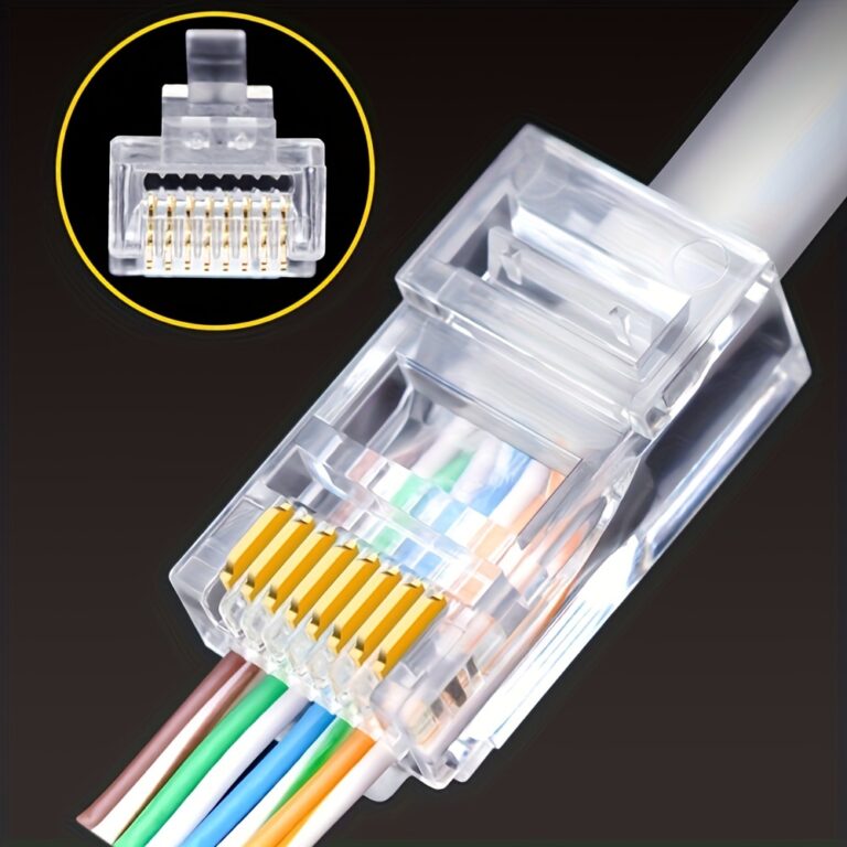 50pcs Cat6 Rj45 Unshielded Network Connectors Ethernet Plugs - Free ...
