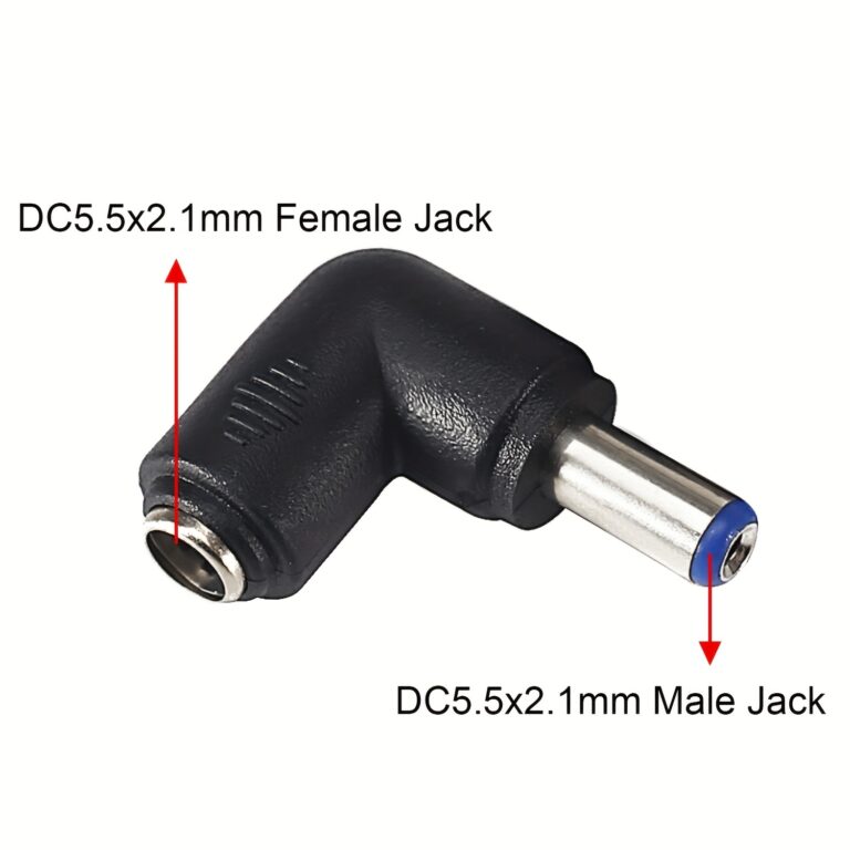 4pcs 90 Degree 55x21mm Dc Power Connector Adapter For Laptop - Free ...