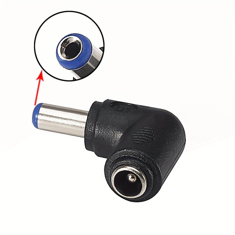 4pcs 90 Degree 55x21mm Dc Power Connector Adapter For Laptop - Free ...