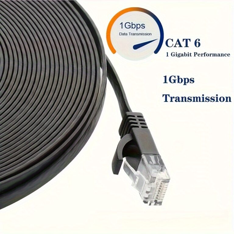 Highspeed Flat Cat 6 Ethernet Cable 10gbps Indooroutdoor Network - Free ...