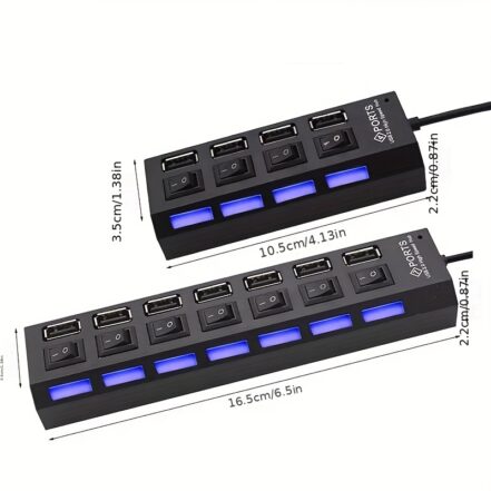 Highspeed 47 Port Usb 20 Hub Splitter With Led Switch - Free Shipping ...