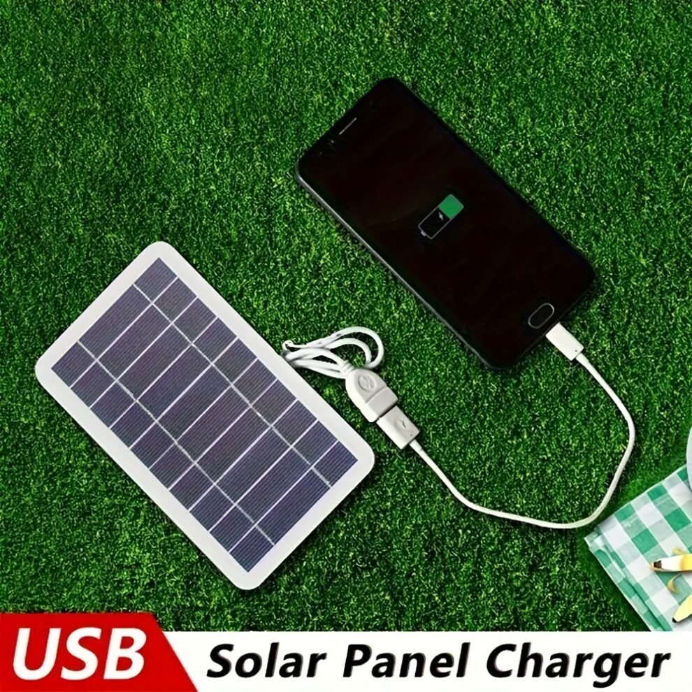 Solar Portable Waterproof Usb Charger For Outdoor Travel Camping - Free ...