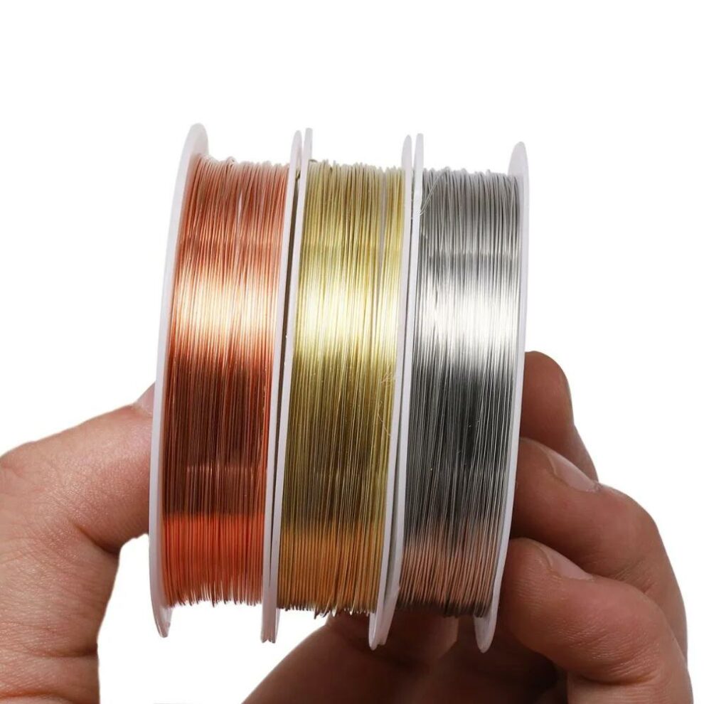 Versatile Golden Copper Wire Roll For Diy Jewelry Crafting Various ...