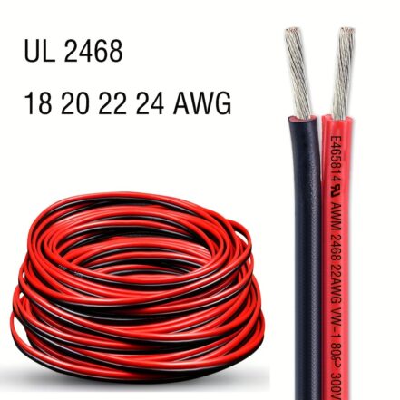 Ul 2468 Pvc Electrical Wire 1824 Awg 50ft 2 Conductor - Free Shipping ...