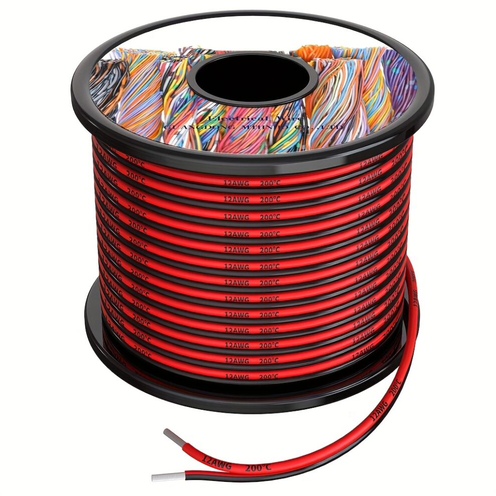 12 Awg Silicone Electrical Wire Kit 9m 2conductor - Free Shipping Worldwide