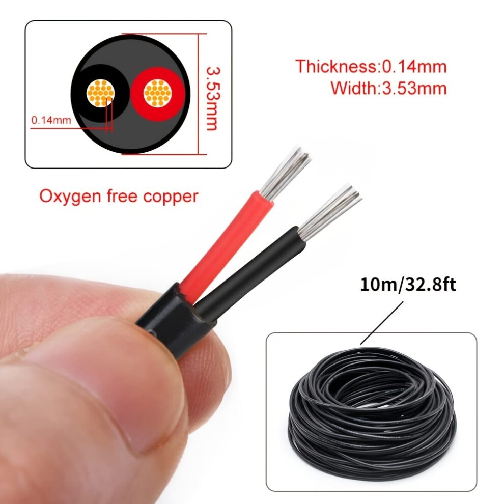 10m 22 Awg Tinned Copper Electrical Wire For Led Strips Lighting - Free ...