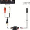 Rca Speaker Wire To Audio Male Jack Cable Adapter - Free Shipping Worldwide