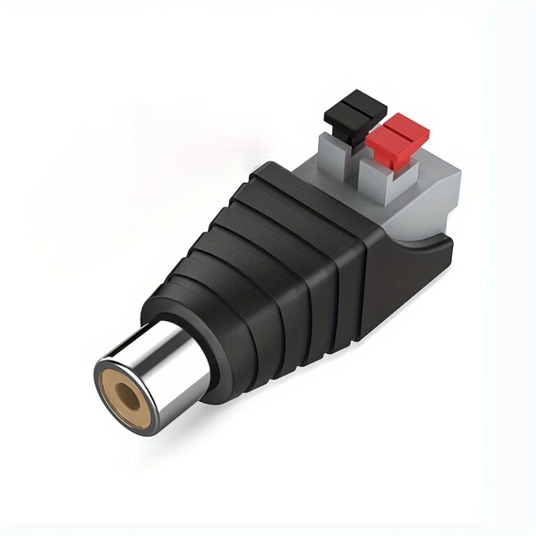 Rca Speaker Wire To Audio Male Jack Cable Adapter - Free Shipping Worldwide