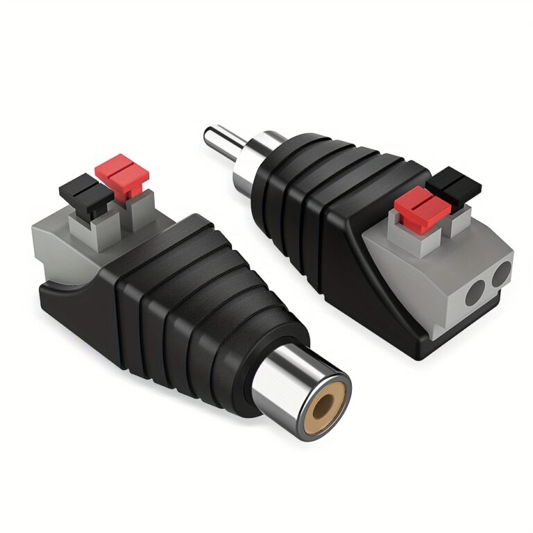 Rca Speaker Wire To Audio Male Jack Cable Adapter - Free Shipping Worldwide