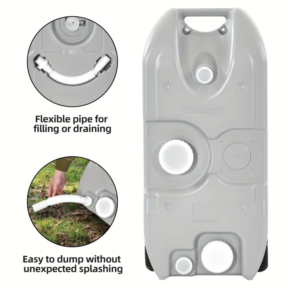 Portable 106 Gallon Rv Waste Holding Tank Camper Grey Water Solution ...