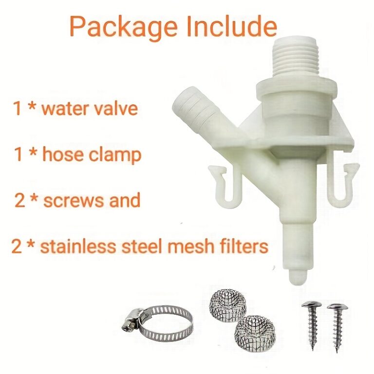 Rv Toilet Water Valve Kit For 300 310 320 Series - Free Shipping Worldwide