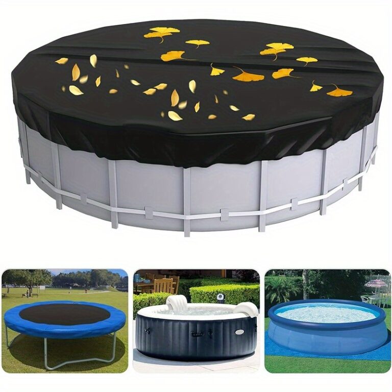 12 Ft Waterproof Round Pool Cover With Drawstring For Above Ground ...