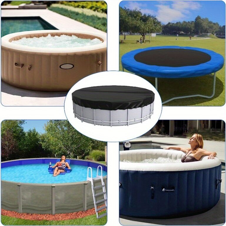 12 Ft Waterproof Round Pool Cover With Drawstring For Above Ground ...