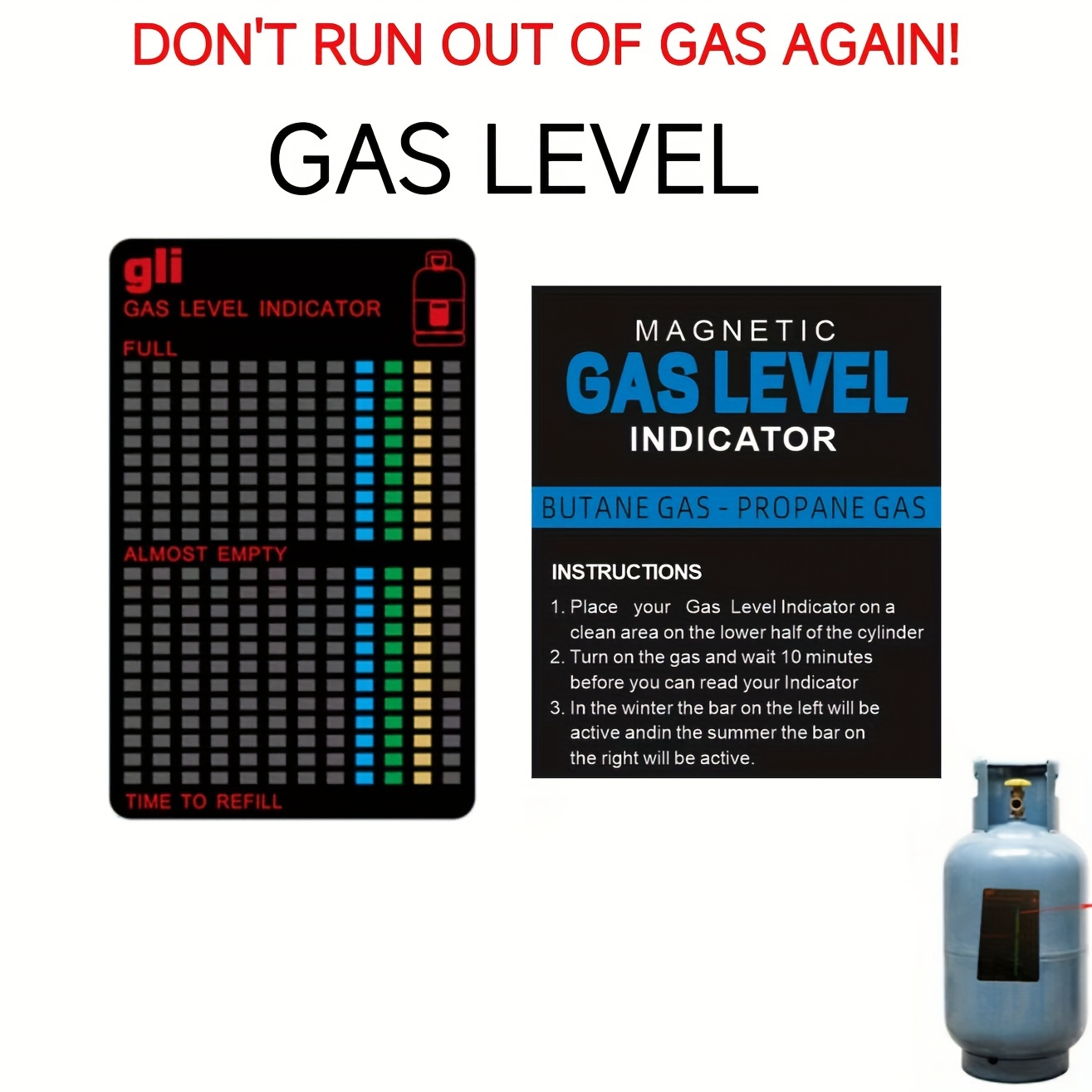 Magnetic Gas Bottle Level Indicator Caravan Gas Bottle Level Indicator ...