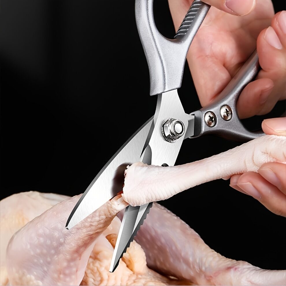 Heavyduty 85 Stainless Steel Kitchen Scissors For Cutting Chicken Bones ...