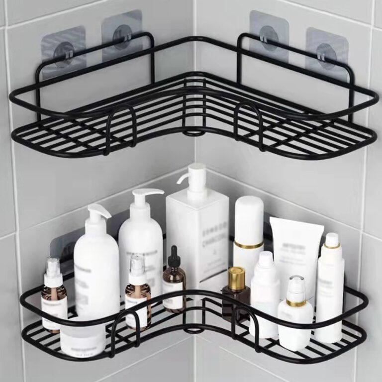 Triangular Wallmounted Shower Caddy Rack For Bathroom Kitchen Storage ...